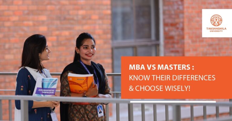 MBA Vs Masters: Know Their Differences - Takshashila University